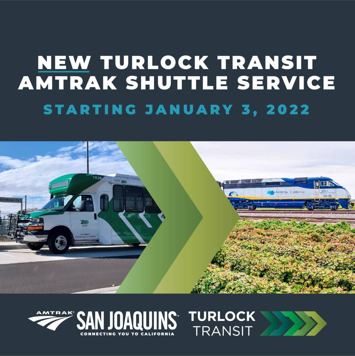Turlock Transit launches On-Demand Amtrak Shuttle to/from Turlock ...
